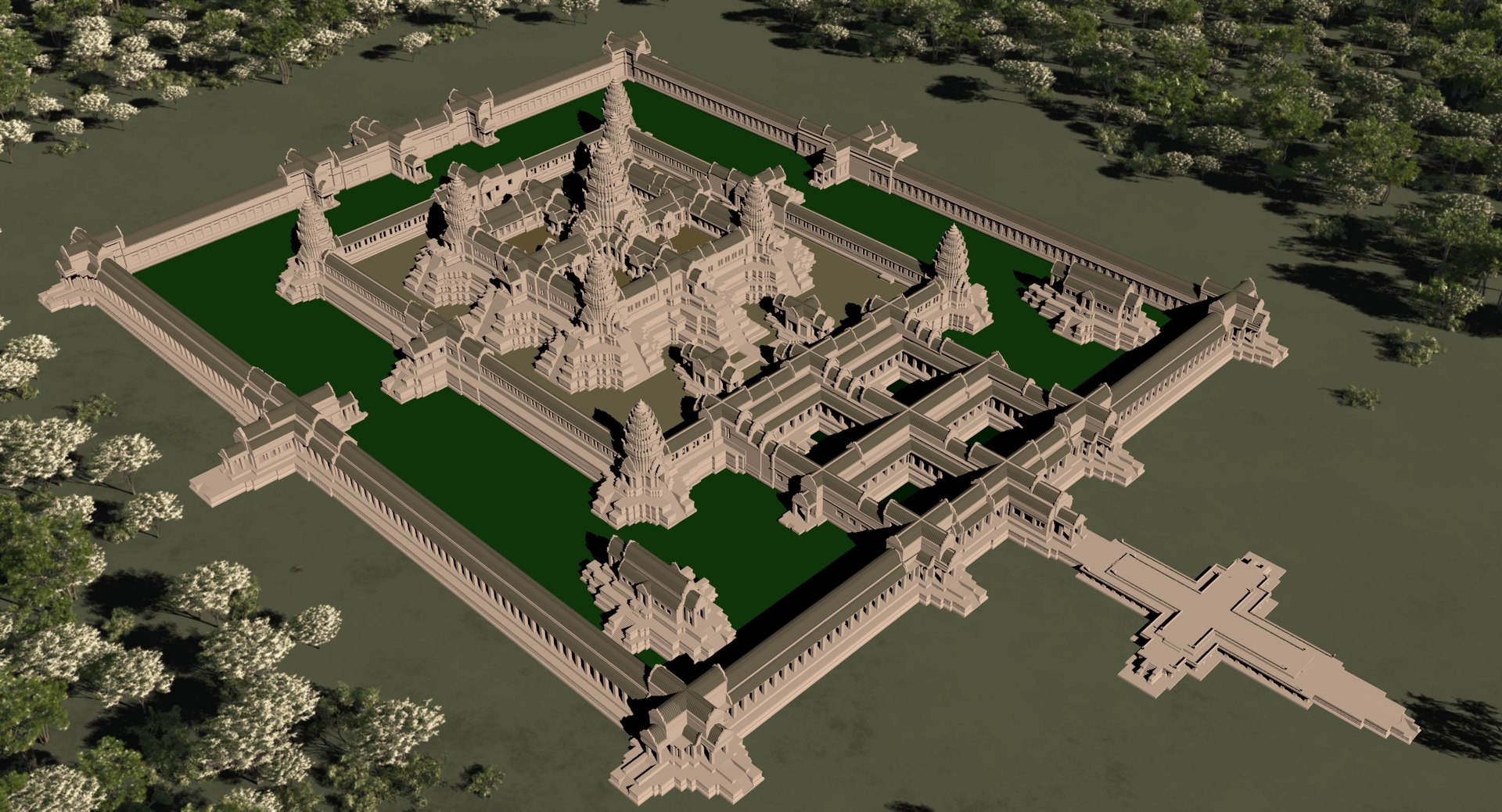 3d Angkor Wat Model
