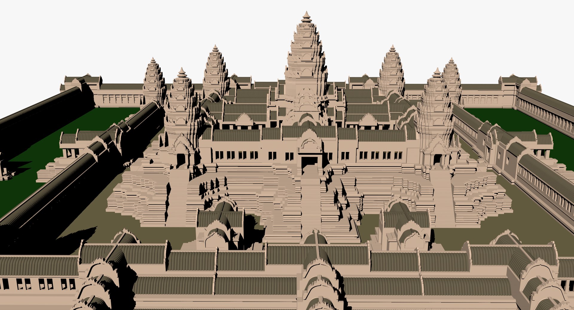 3d Angkor Wat Model