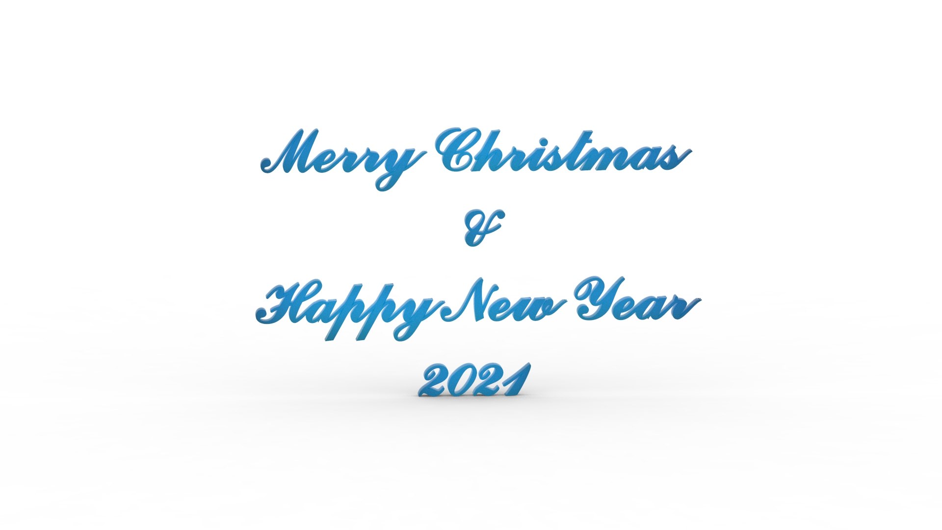 Free Merry Christmas Happy 3D - TurboSquid 1668684