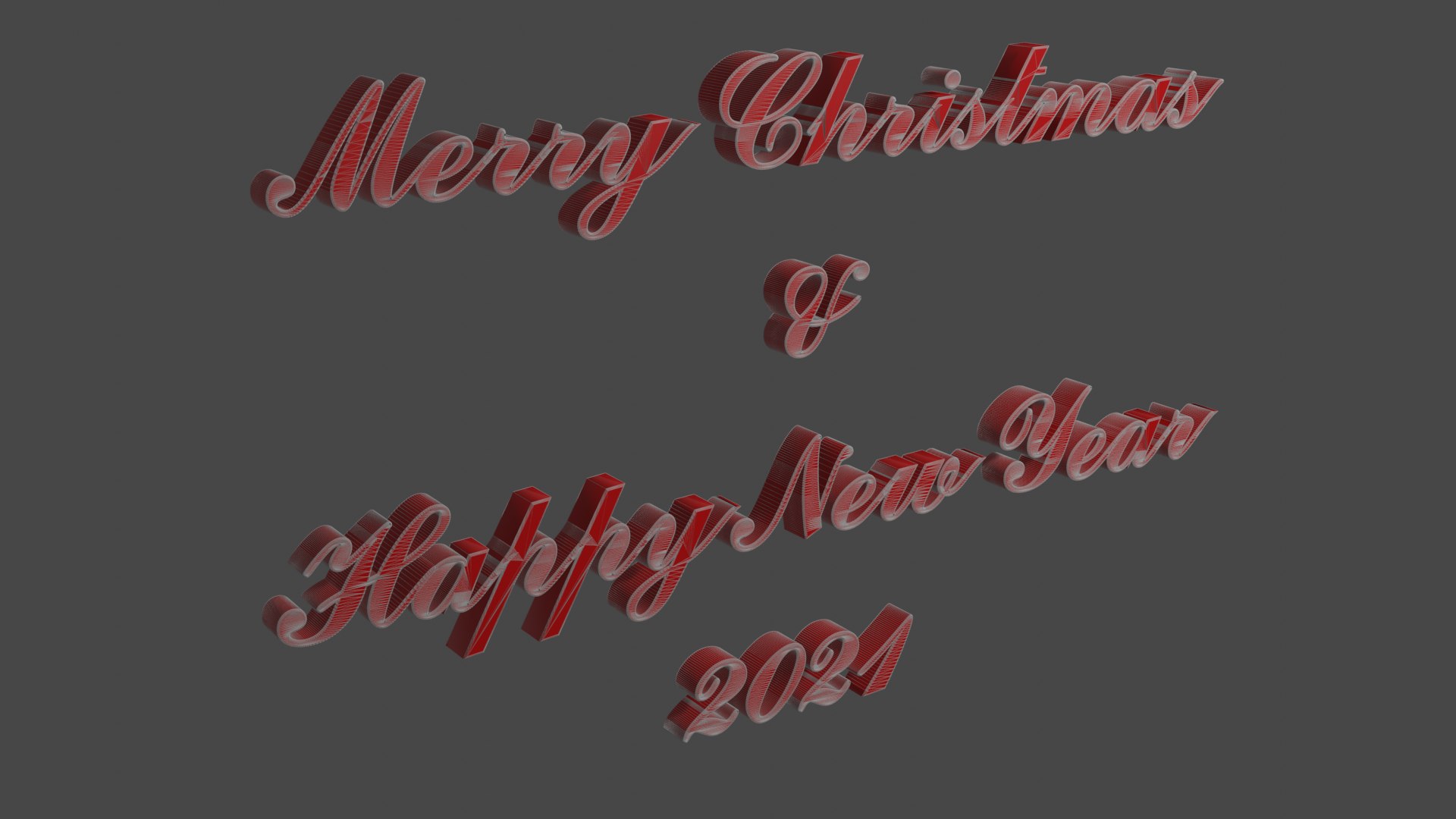Free Merry Christmas Happy 3D - TurboSquid 1668684
