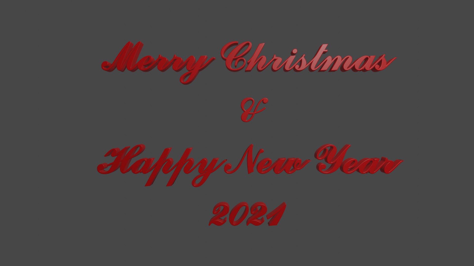 Free Merry Christmas Happy 3D - TurboSquid 1668684