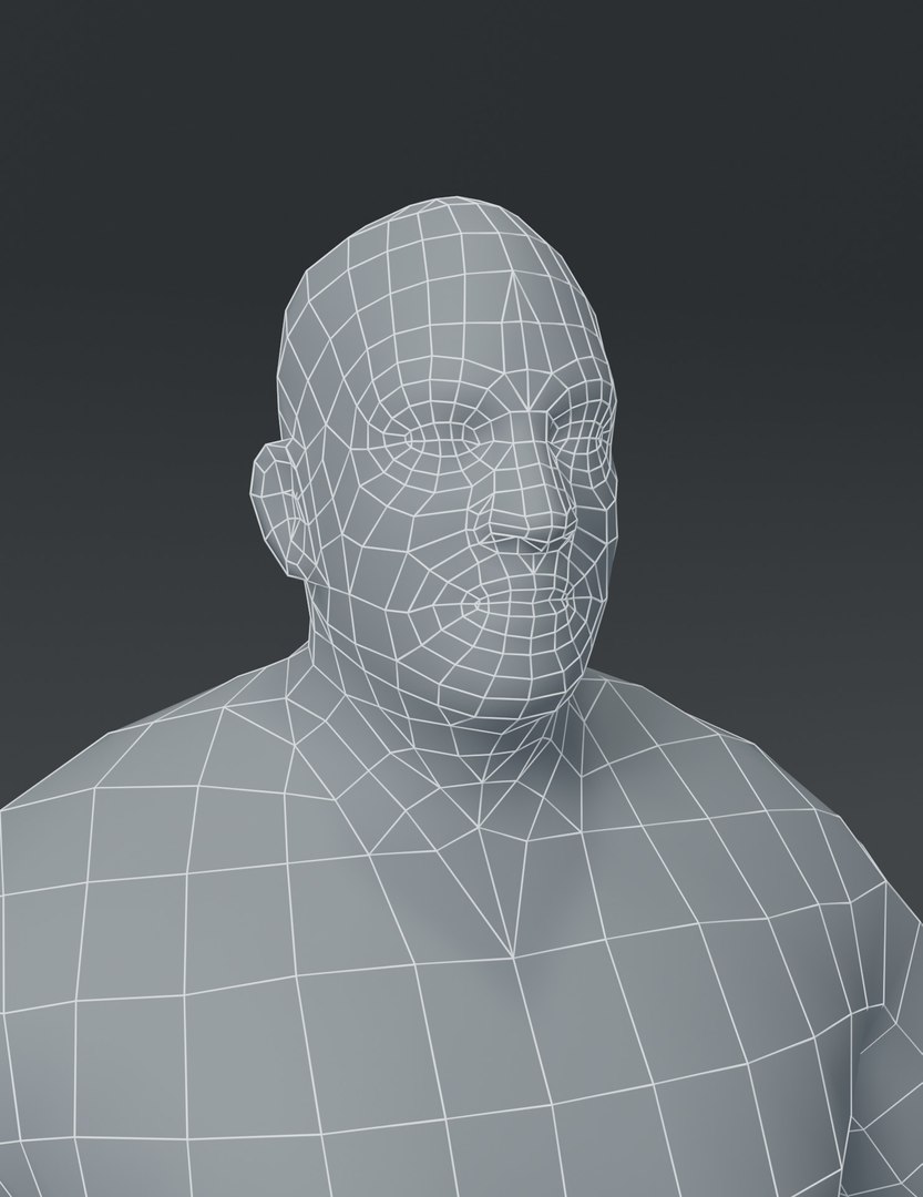 Male Body Fat Base Mesh 3D Model - TurboSquid 1518371