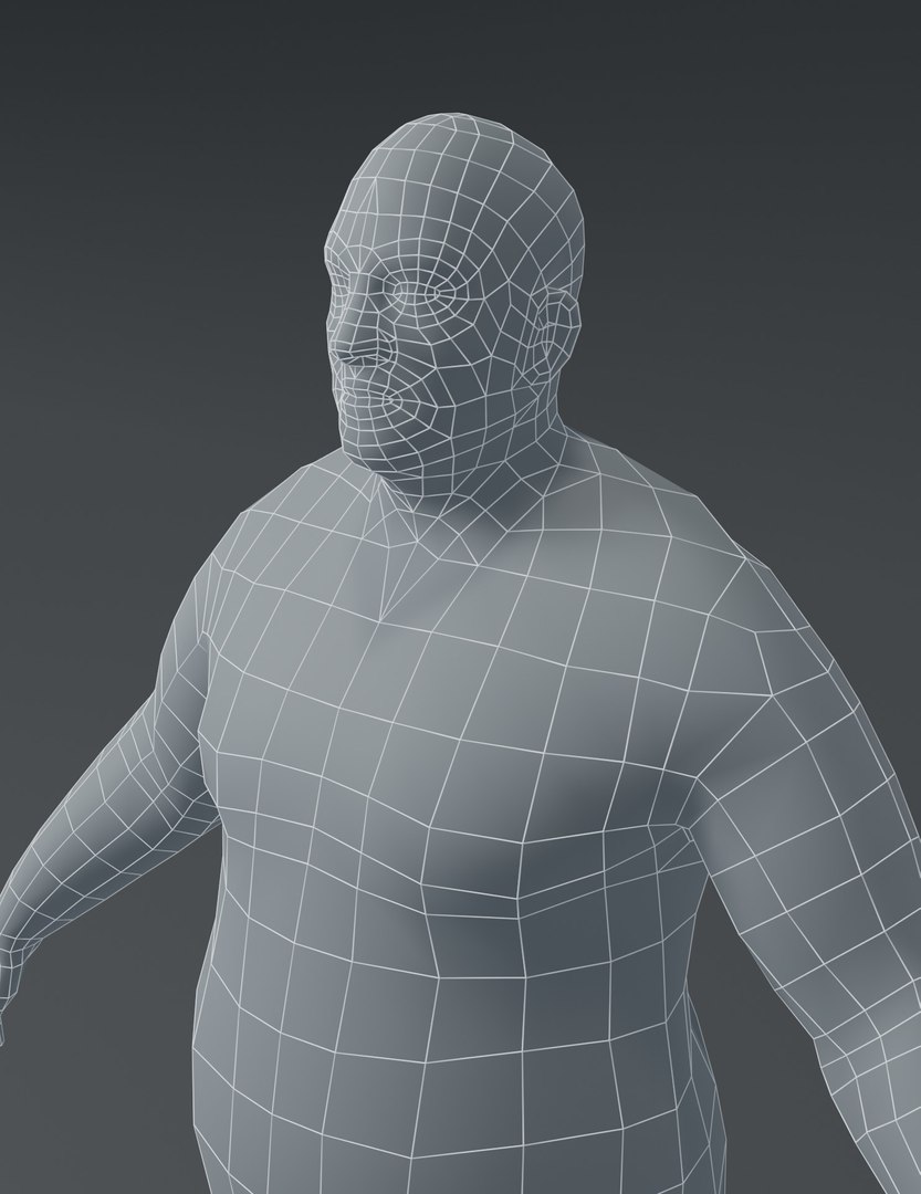 Male Body Fat Base Mesh 3D Model - TurboSquid 1518371