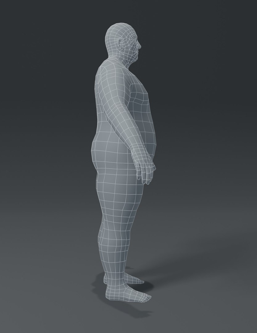 Male Body Fat Base Mesh 3D Model - TurboSquid 1518371
