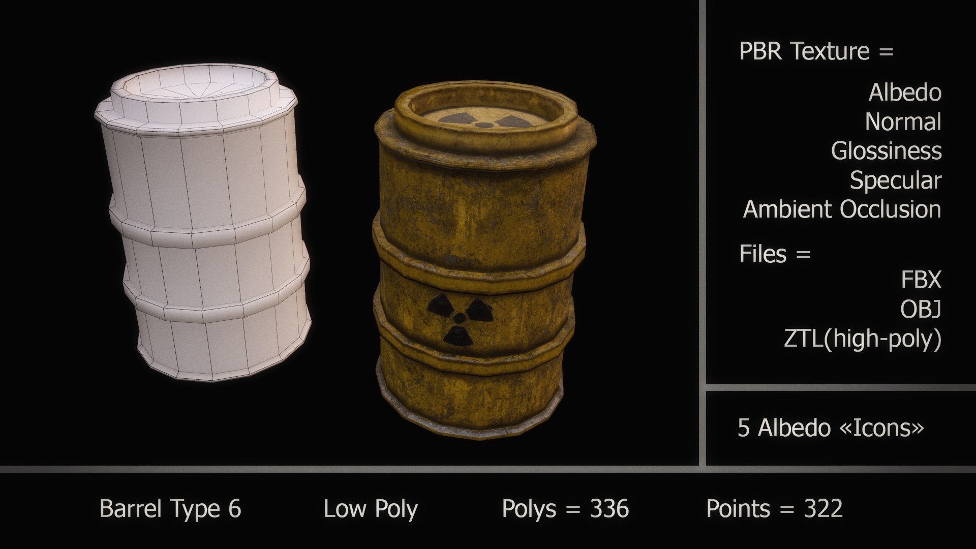 3D barrel container industry - TurboSquid 1683095