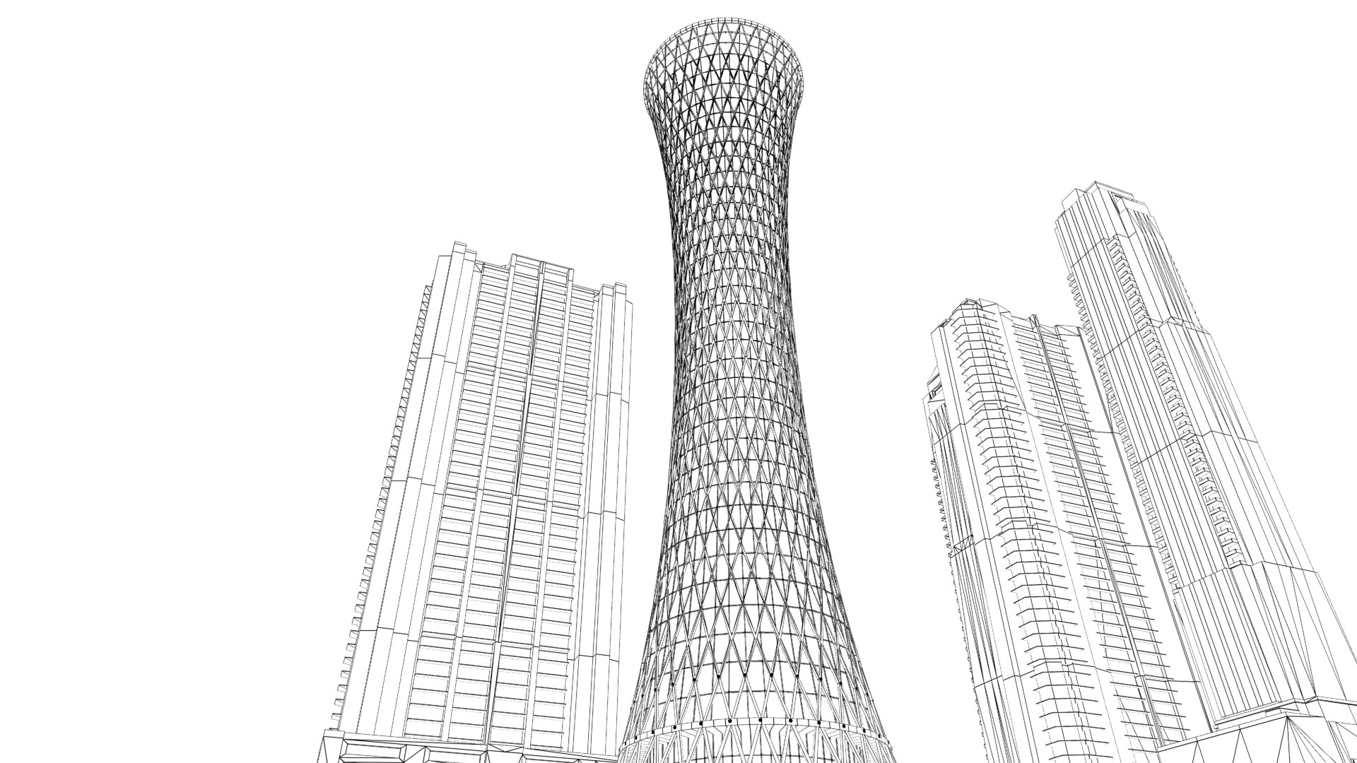 3D Tornado Tower Skyscraper - TurboSquid 1993549
