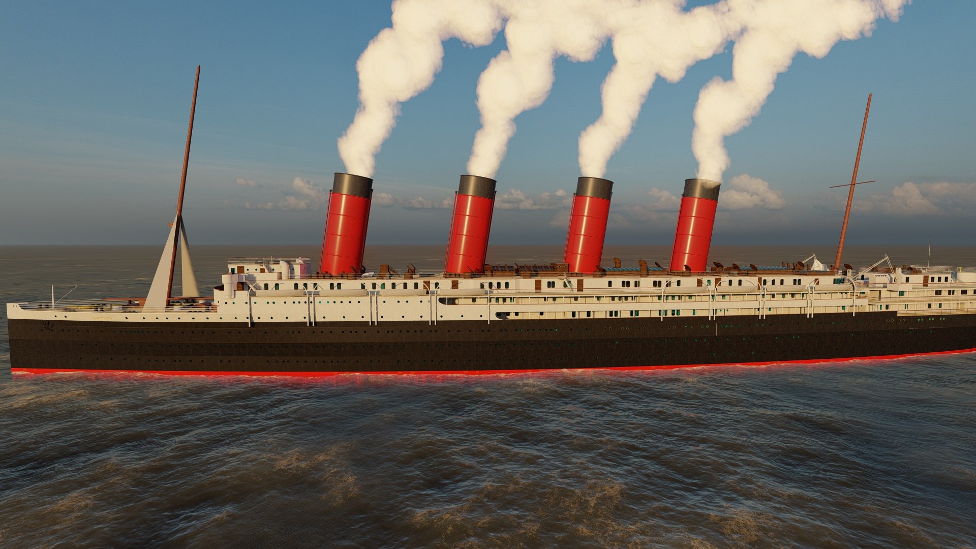 3D Lusitania With Interior - TurboSquid 2277028