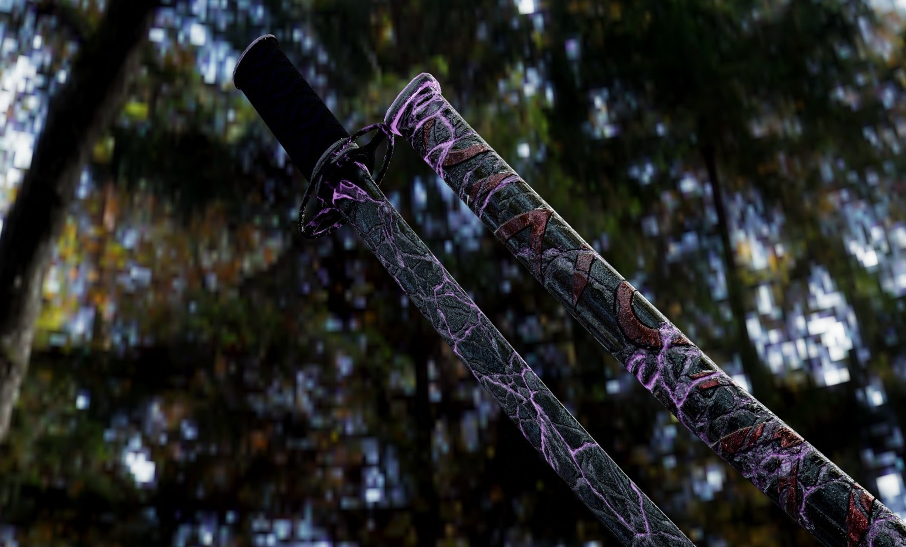 Overloaded Katana With Multiple Phases And Colors 3D Model - TurboSquid ...