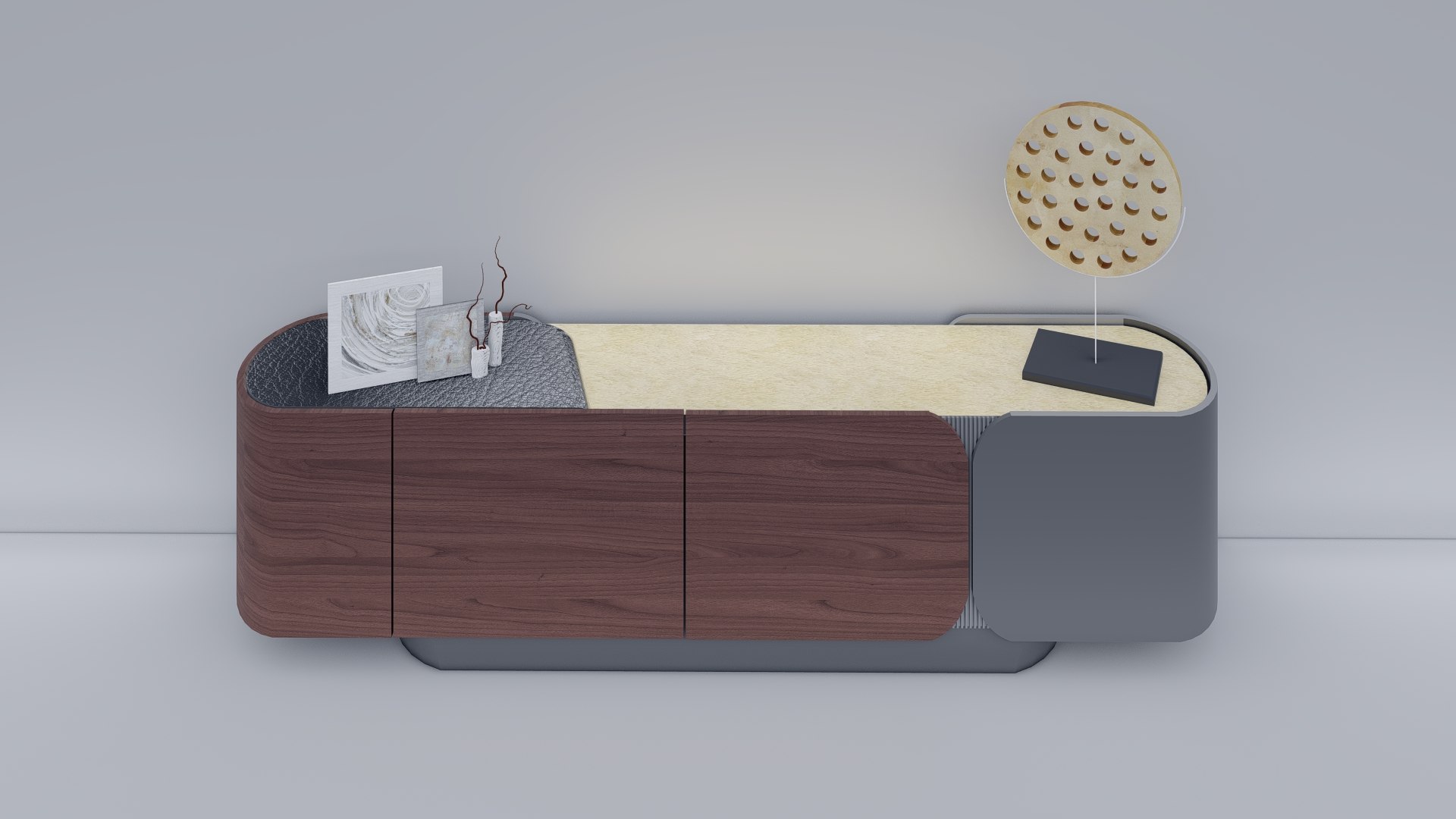 3D Enne Furniture Console Model - TurboSquid 1667605