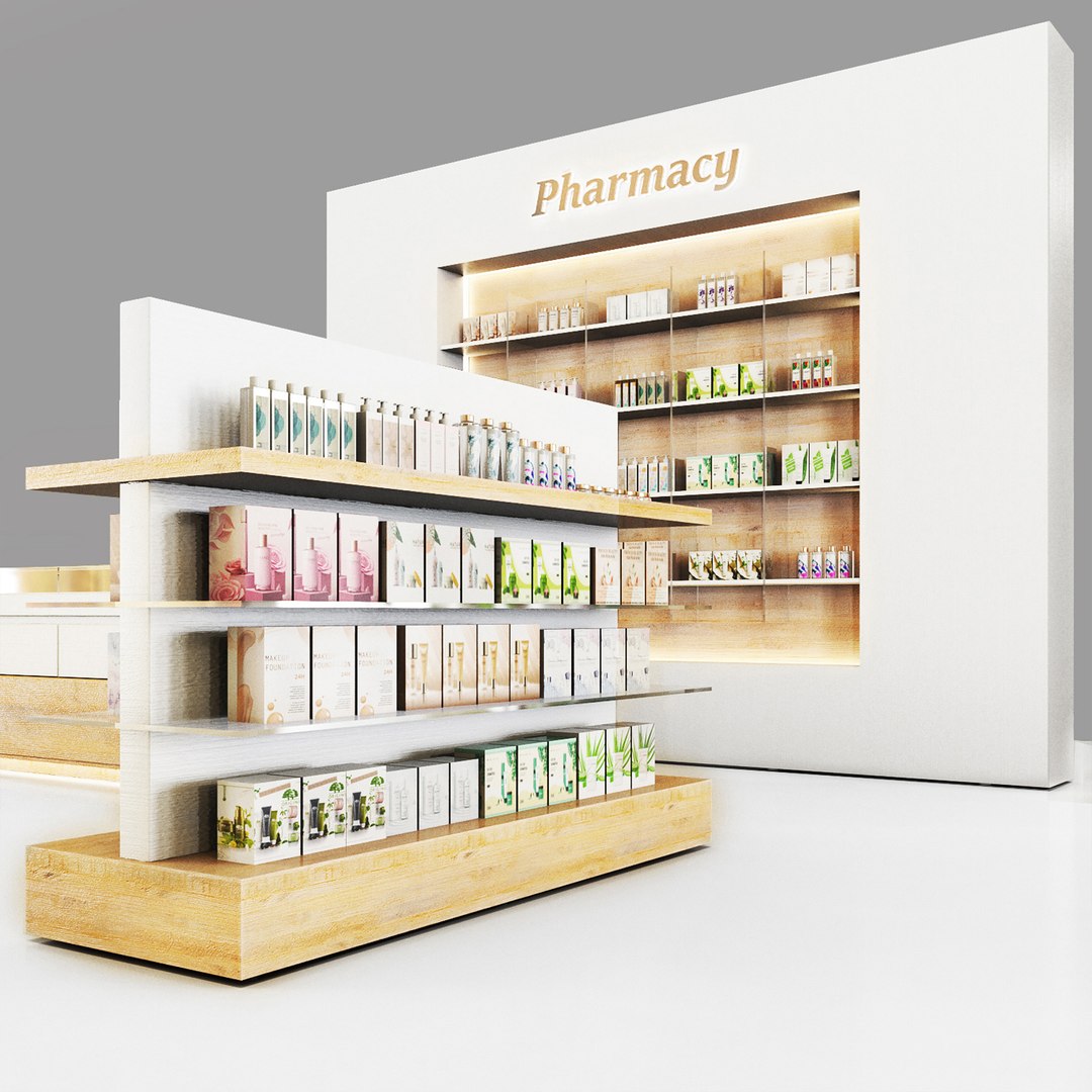 3D Model Drugstore Pharmacy - TurboSquid 2117341