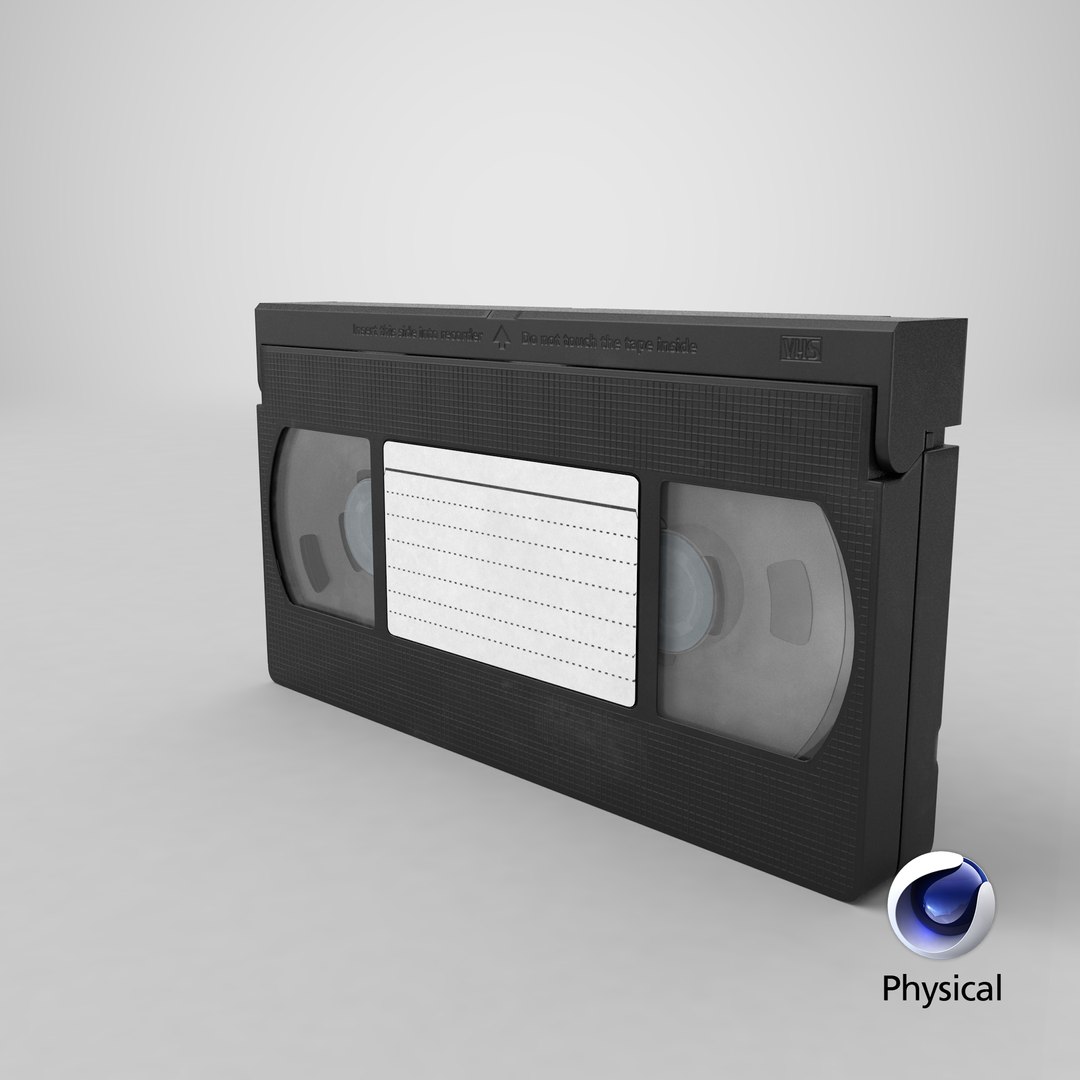 3d model vhs cassette