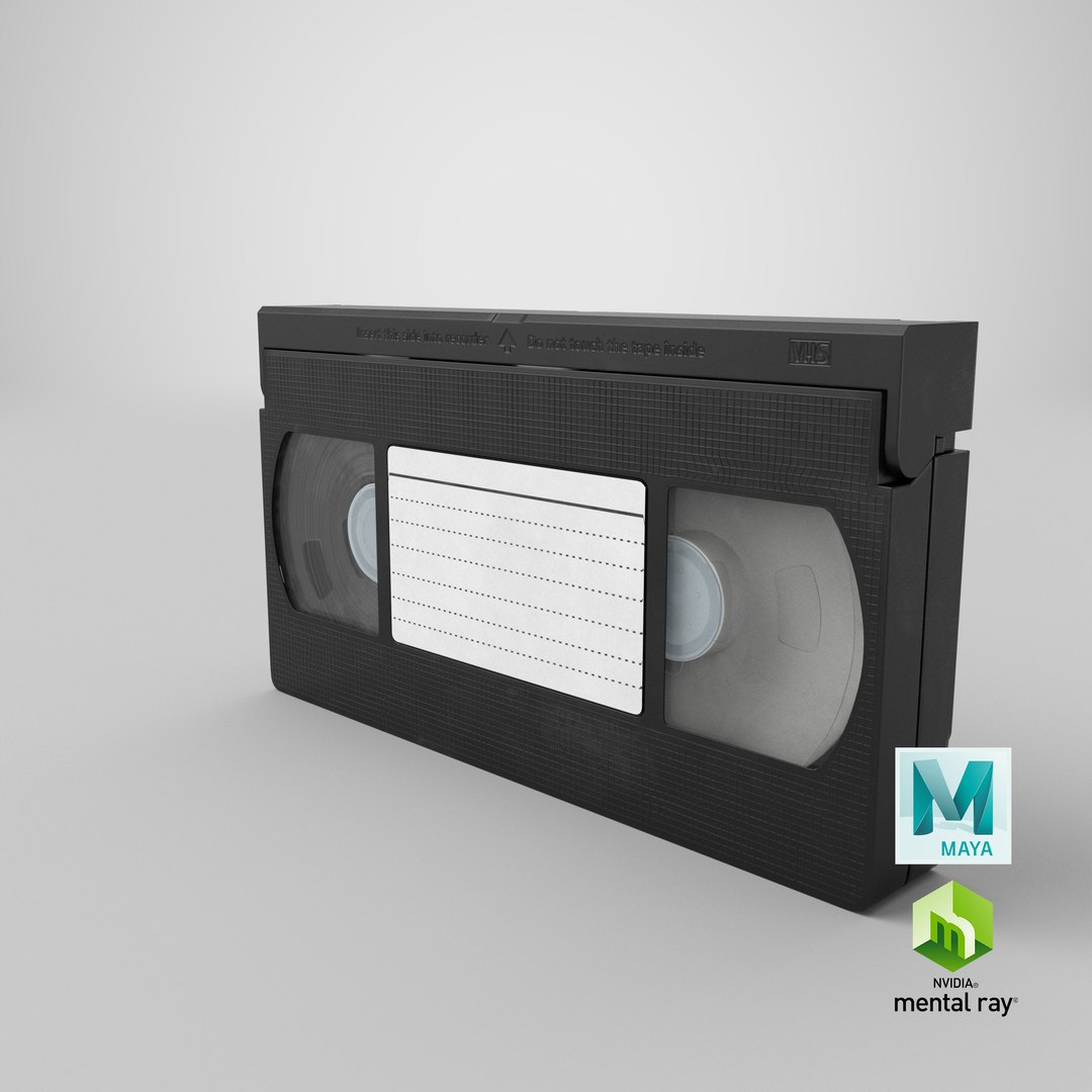 3d model vhs cassette