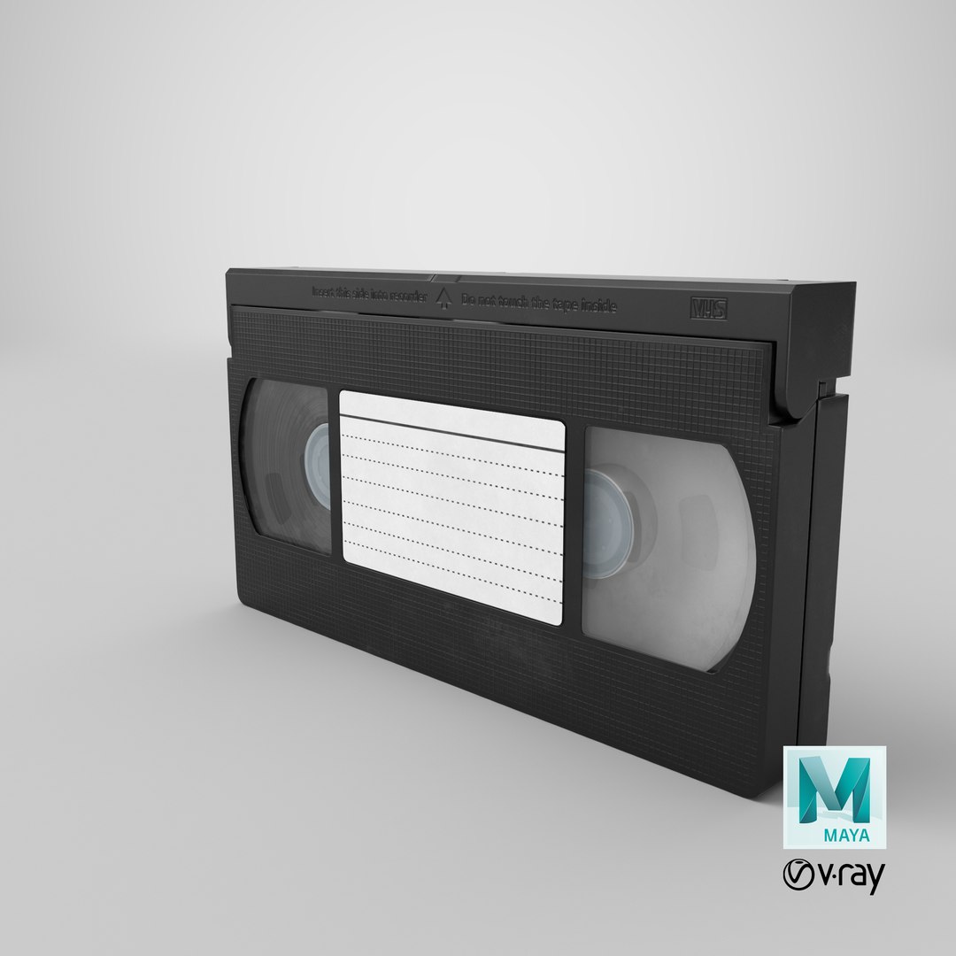3d model vhs cassette