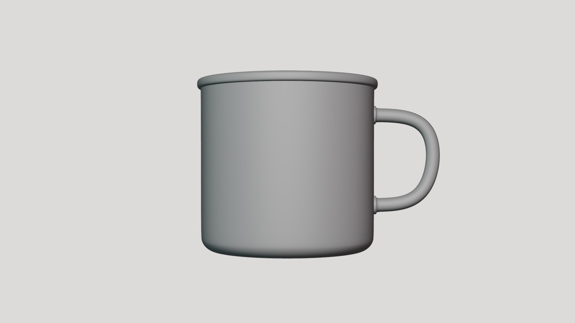3D Model Basic Mug - Geometry Only No Textures No Materials ...