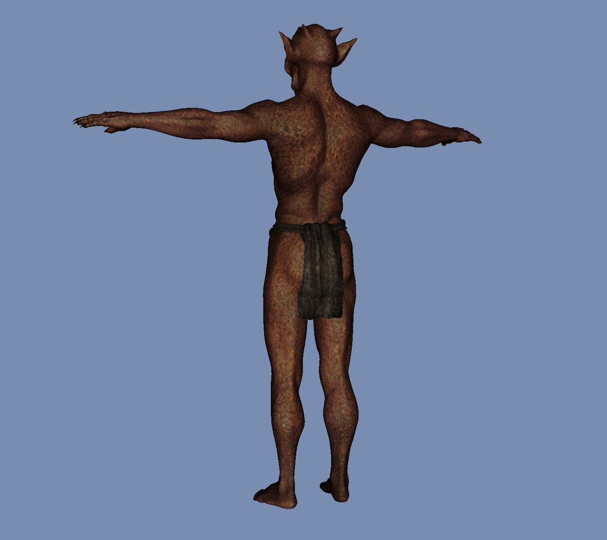 3d demon beast male model