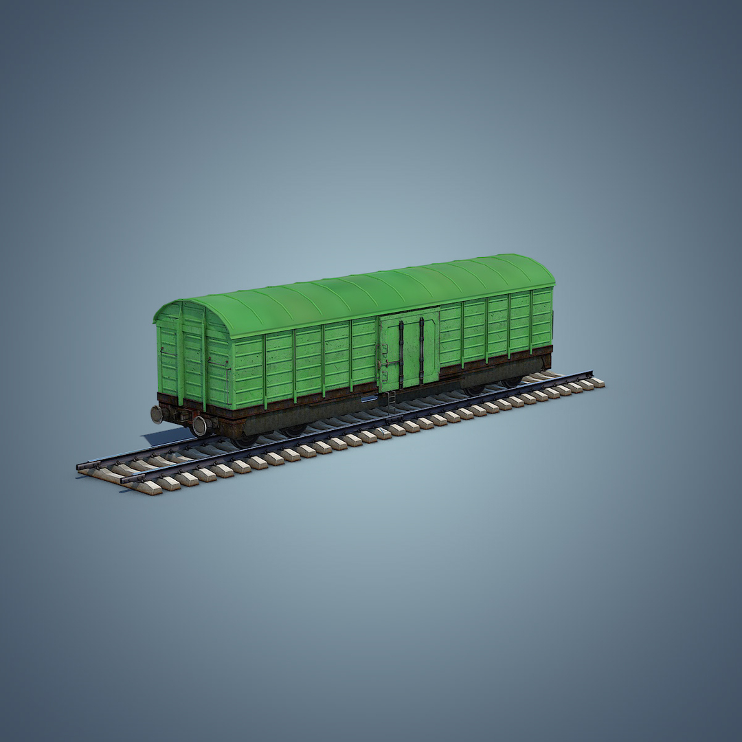 Box Car Green 3D - TurboSquid 1263870