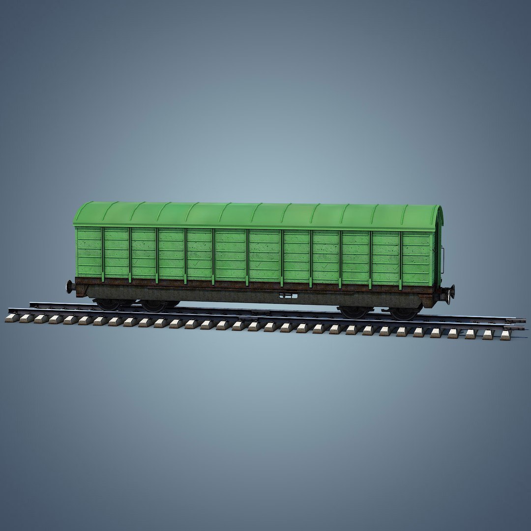 Box Car Green 3D - TurboSquid 1263870