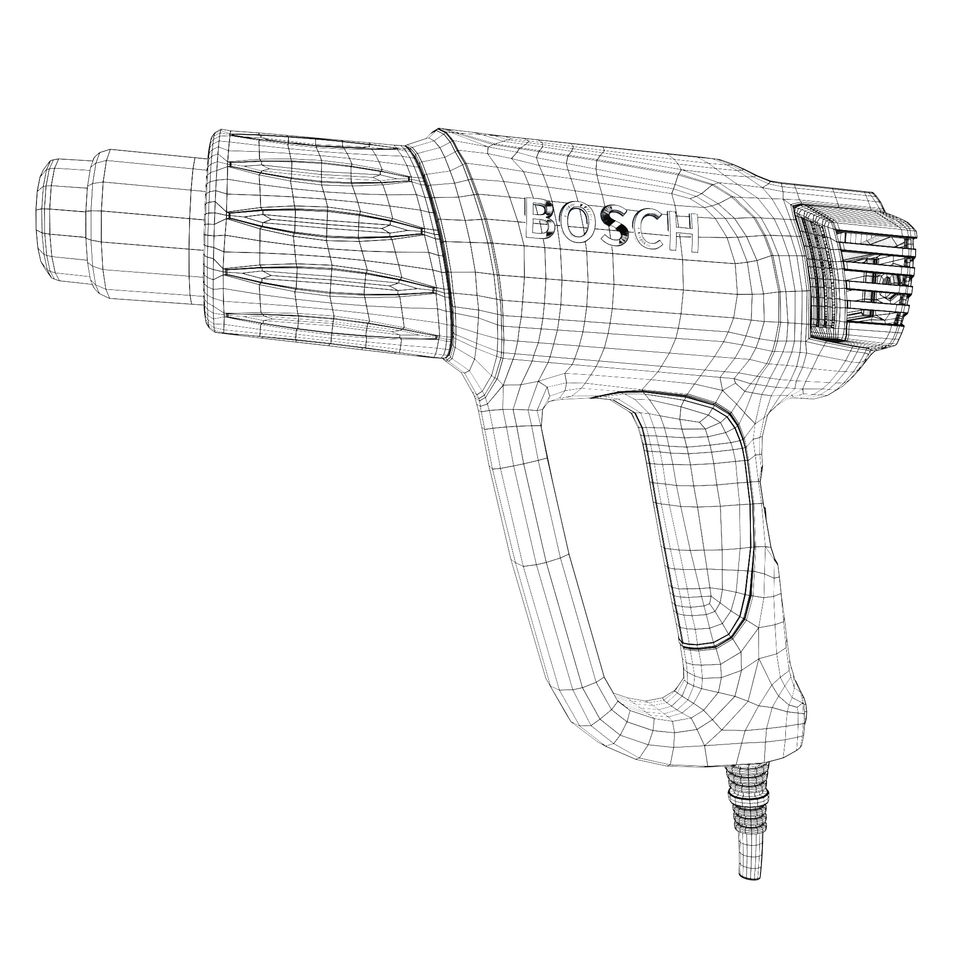 3d heat gun model