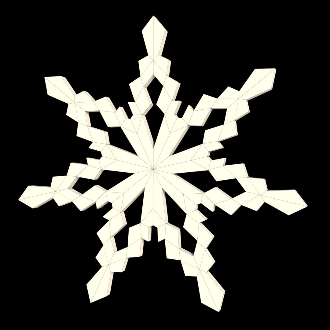 3D Snowflakes Christmas Decoration Model - TurboSquid 1483099