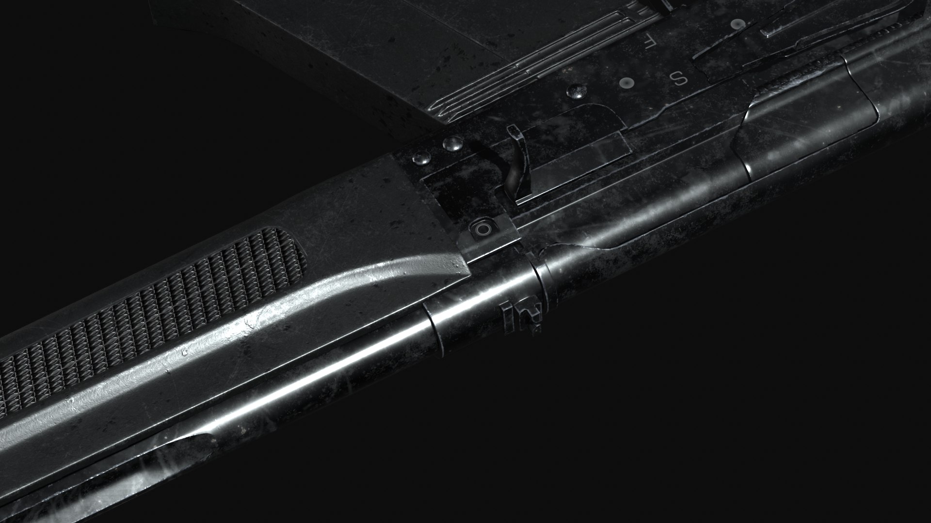 3D Model SAIGA 12 Shotgun Model - TurboSquid 1888945