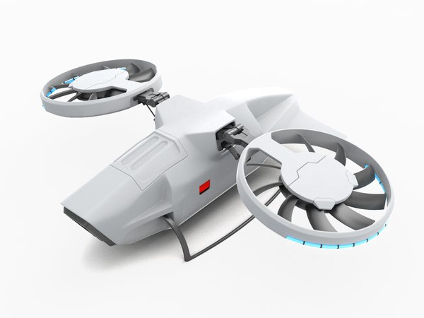 Sci fi cargo quadcopter 3D model - TurboSquid 1182943