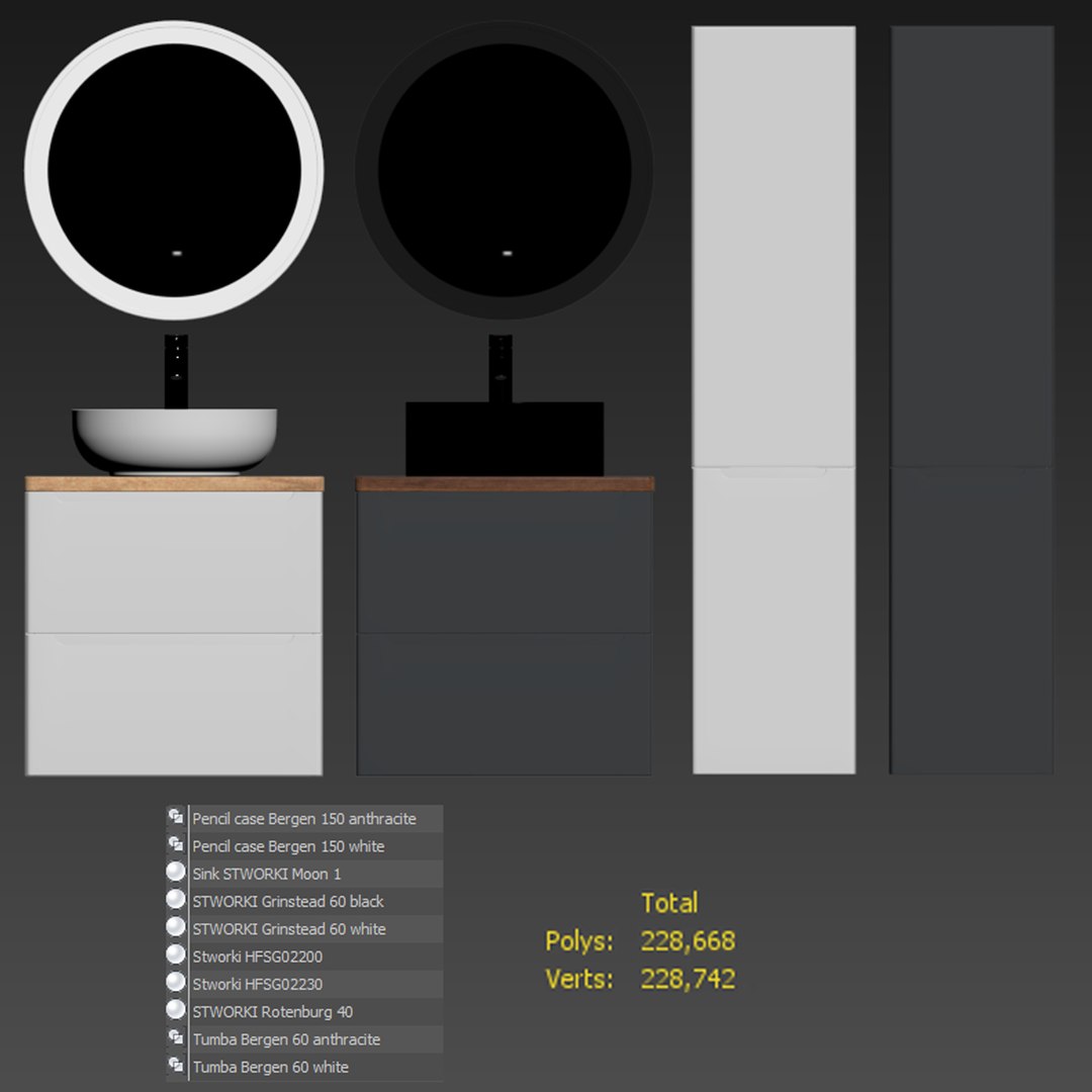 STWORKI Bergen 60 And Penal 3D Model - TurboSquid 2192665