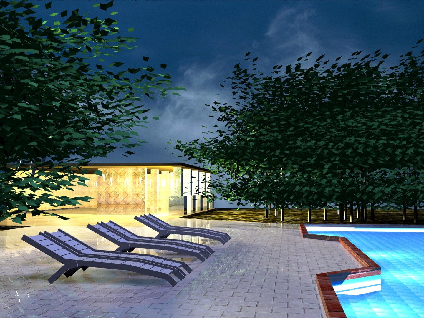 3d Swimming Pool Model