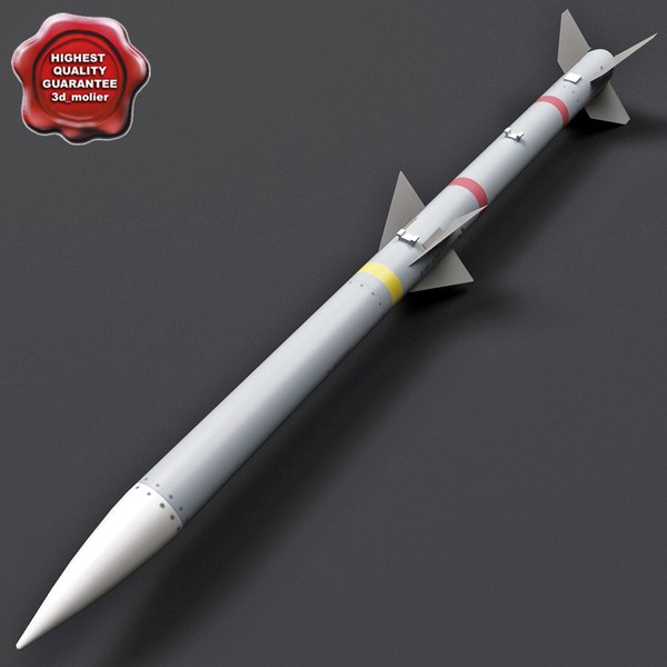 aircraft missile aim-7 sparrow 3d model