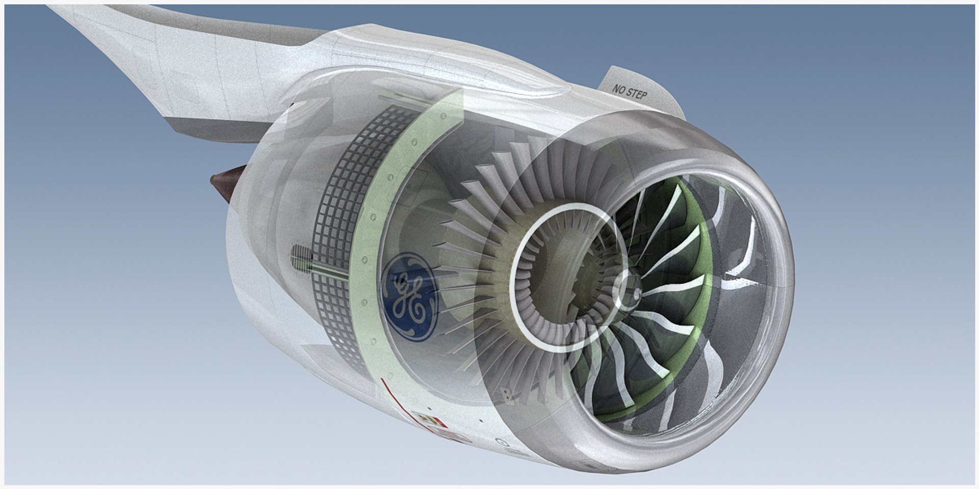 Ge9x Jet Engine 3D Model - TurboSquid 1485255