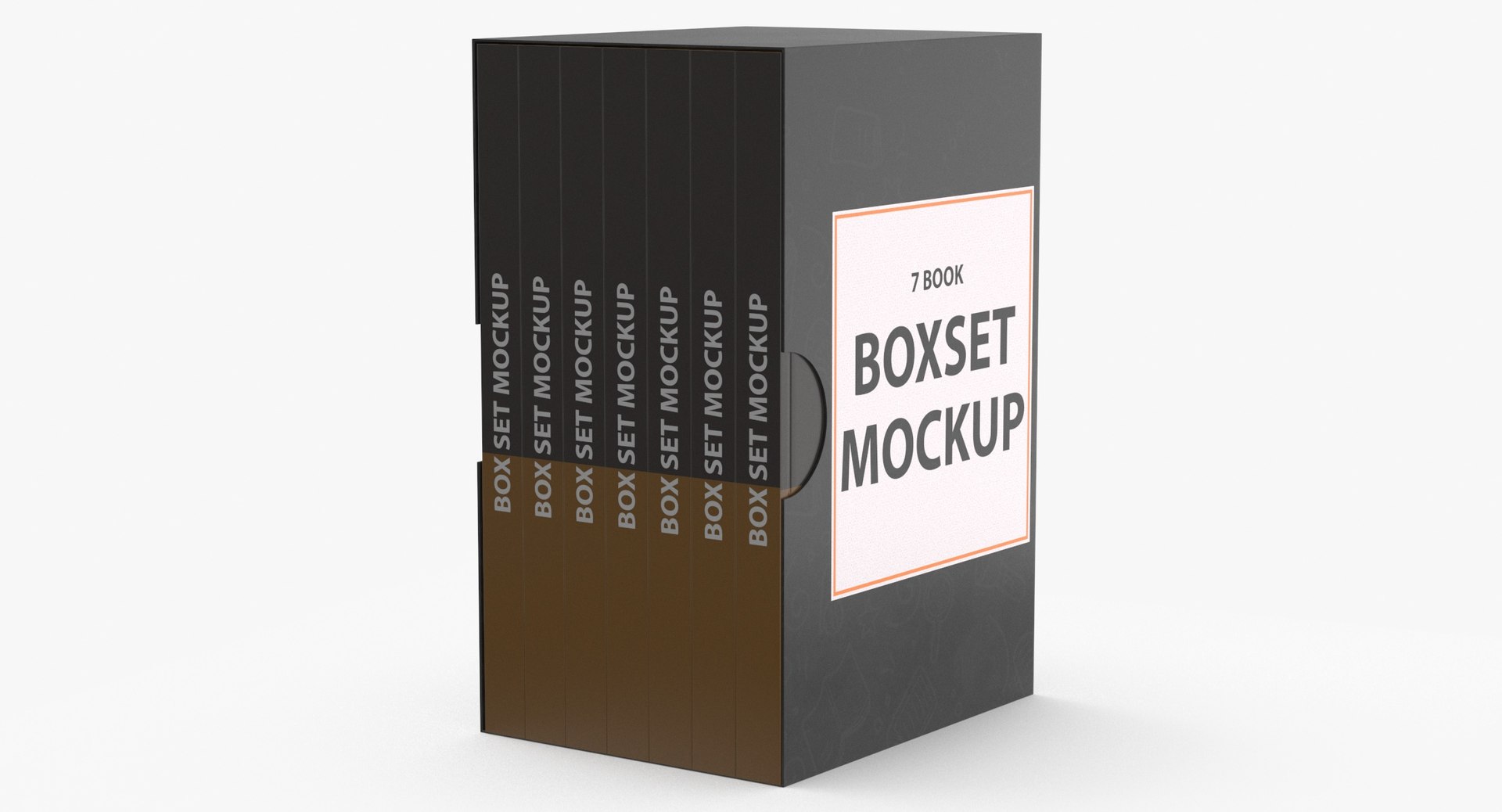 3D Paperback Book Box Type 03 Basic Poses Blank And Generic ...