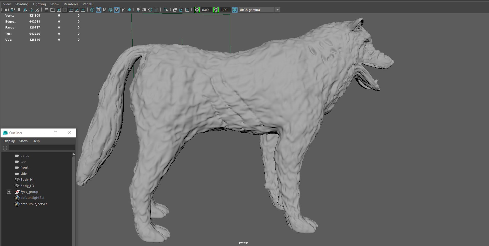 Animal Wolf Model - TurboSquid 1307889