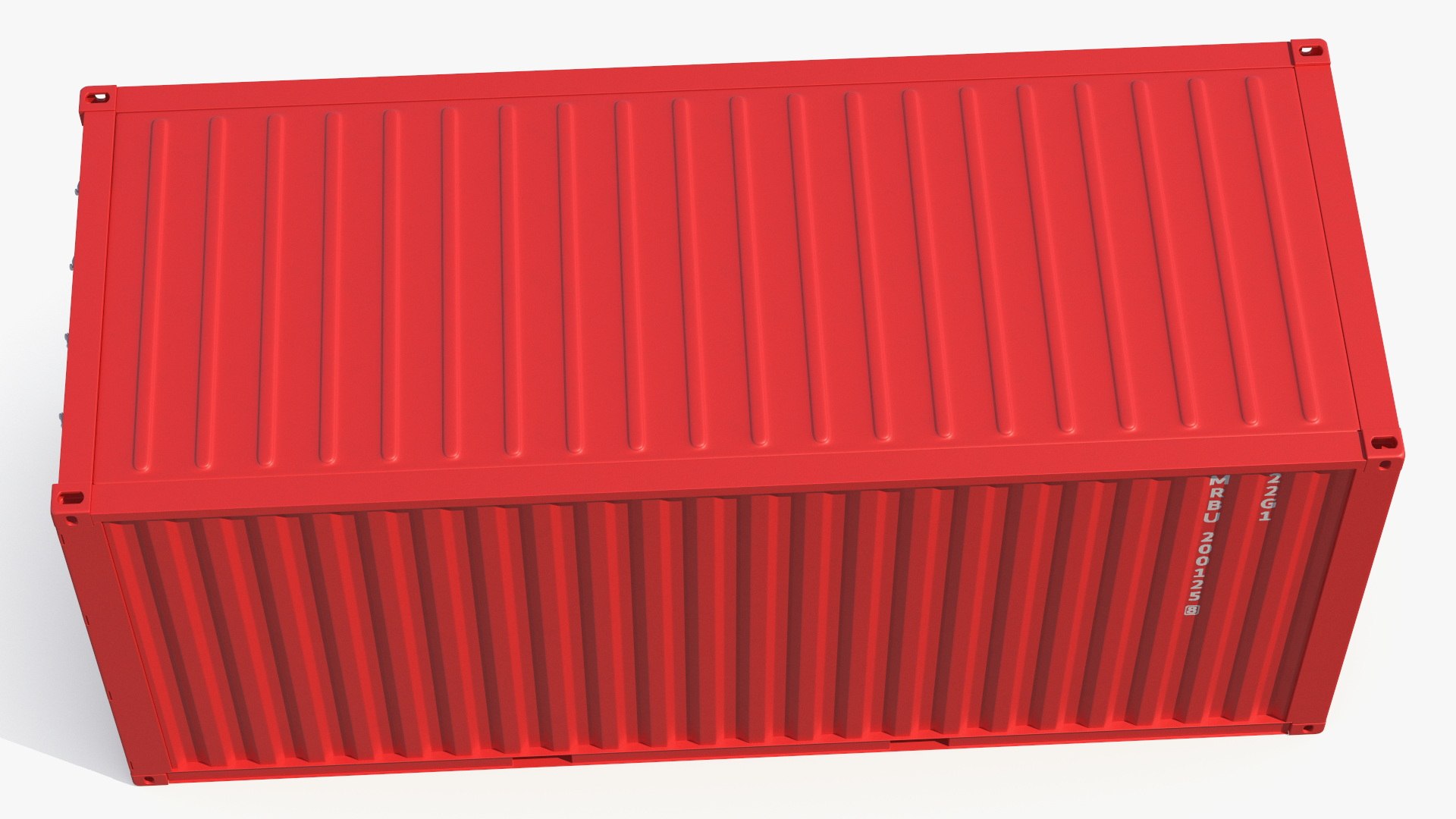 Marine Cargo Container 20ft Red 3D - TurboSquid 2406408