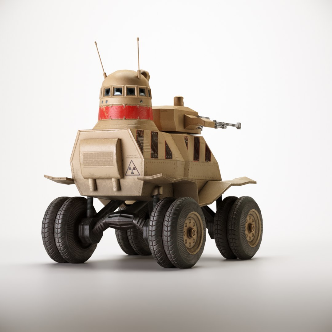 Military drone fallout 3D model - TurboSquid 1516565