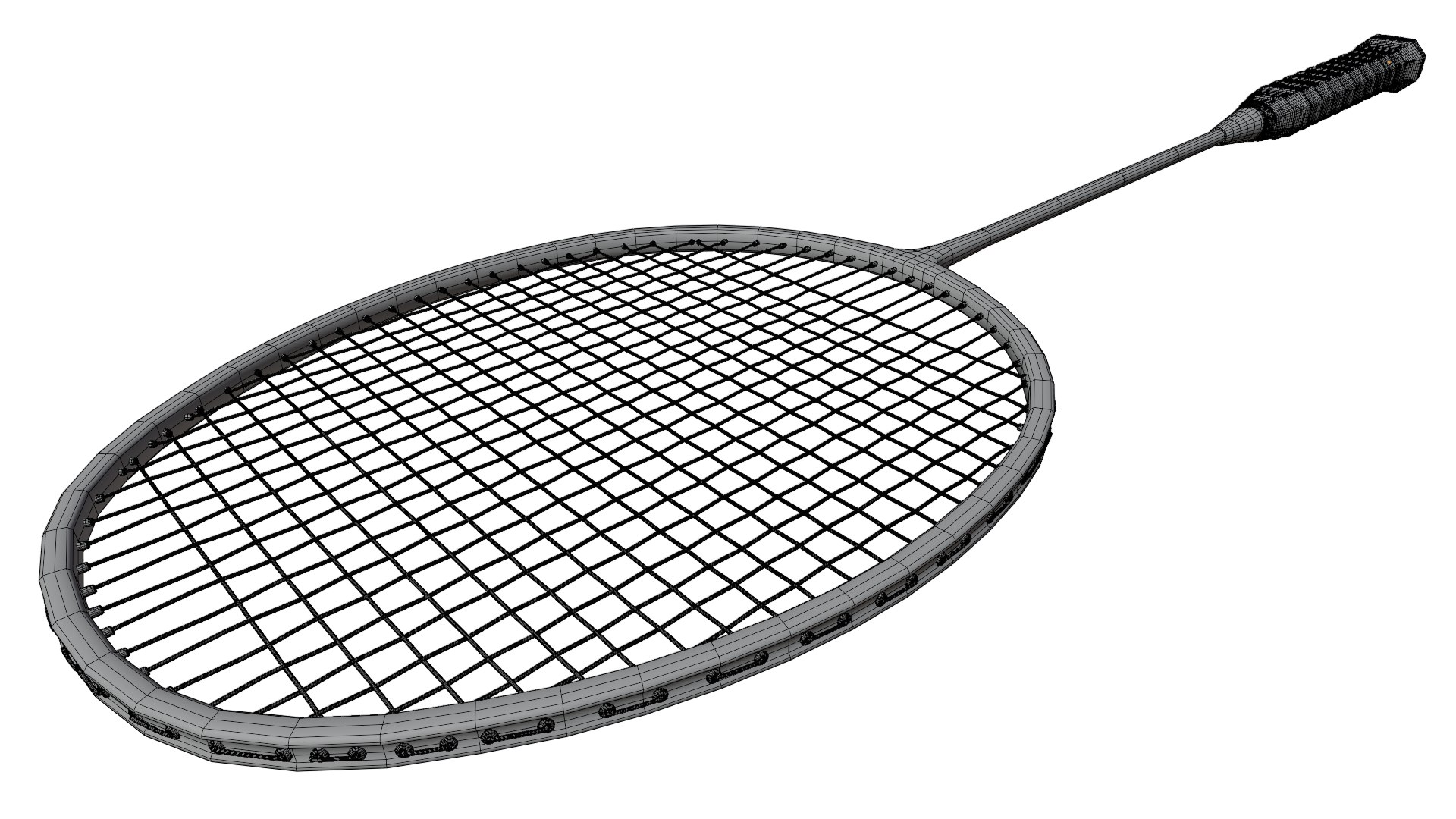 Badminton Racket 3D Model - TurboSquid 2330028