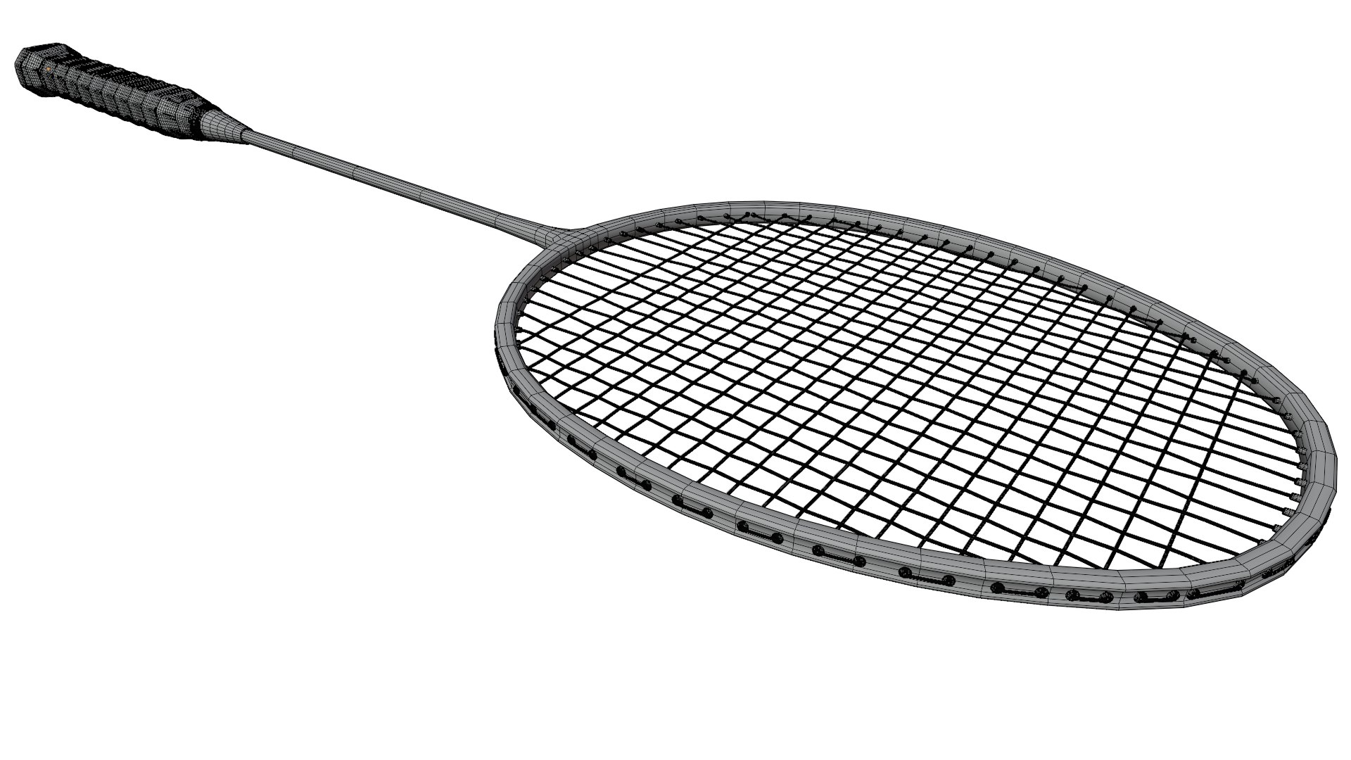 Badminton Racket 3D Model - TurboSquid 2330028