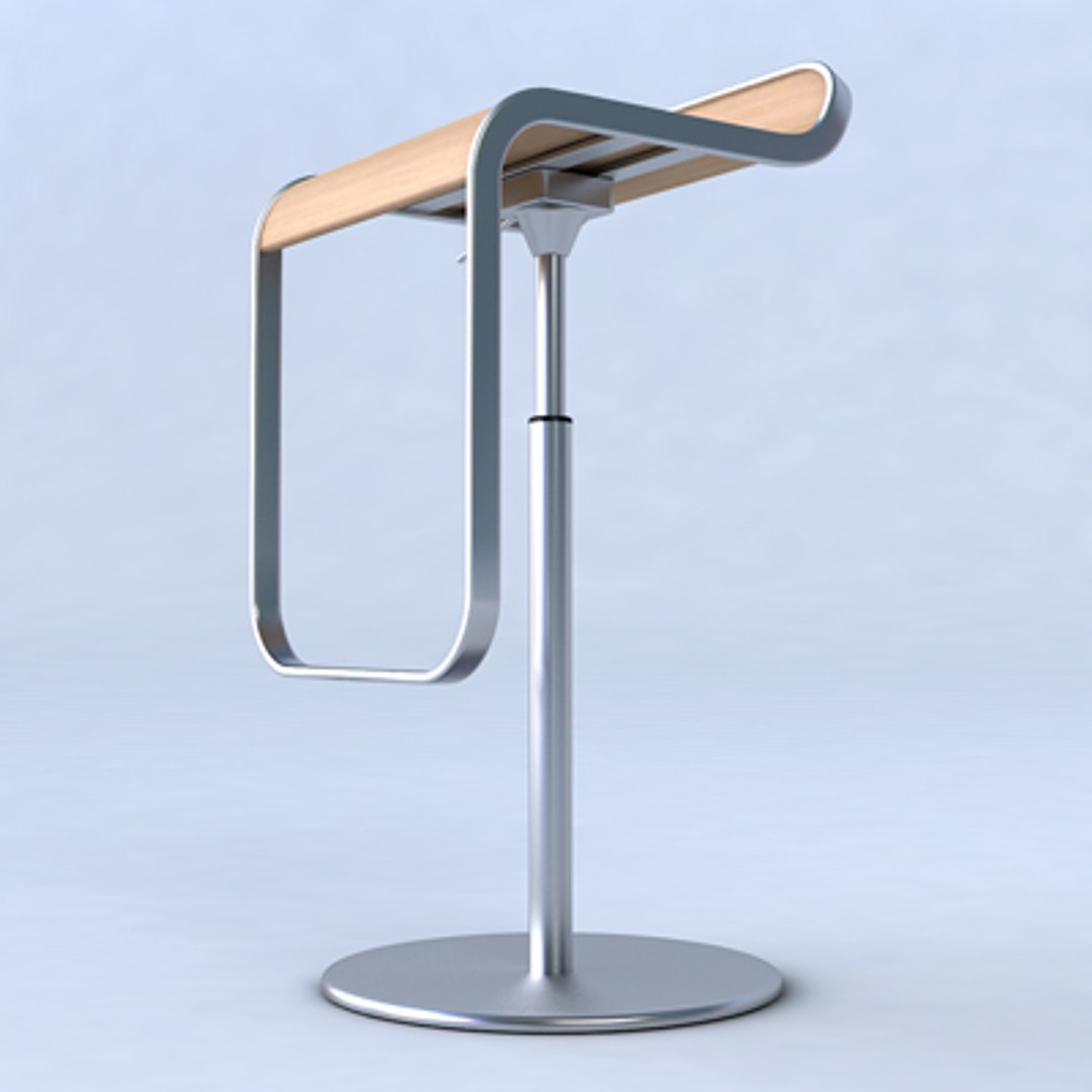 3d Model Of Lem Piston Stool