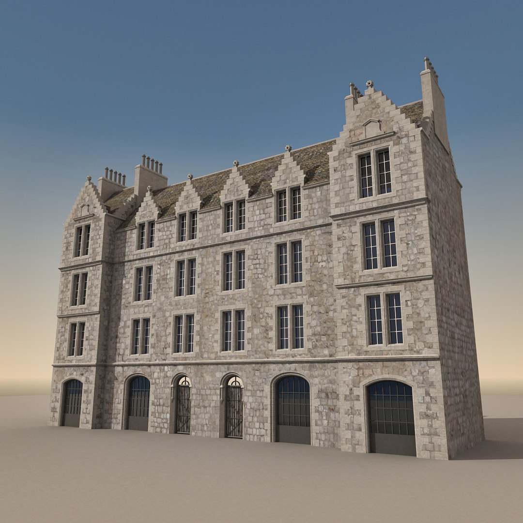 3d Model European Building Europe