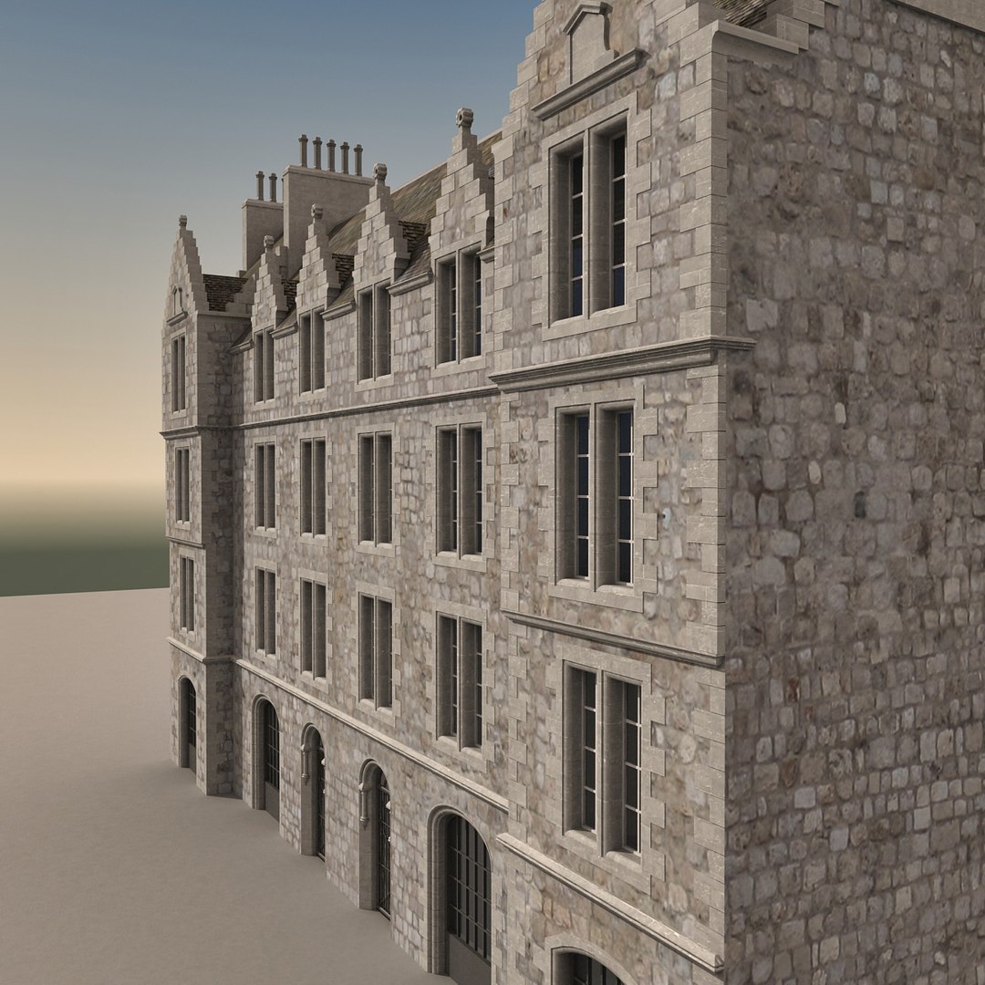 3d Model European Building Europe