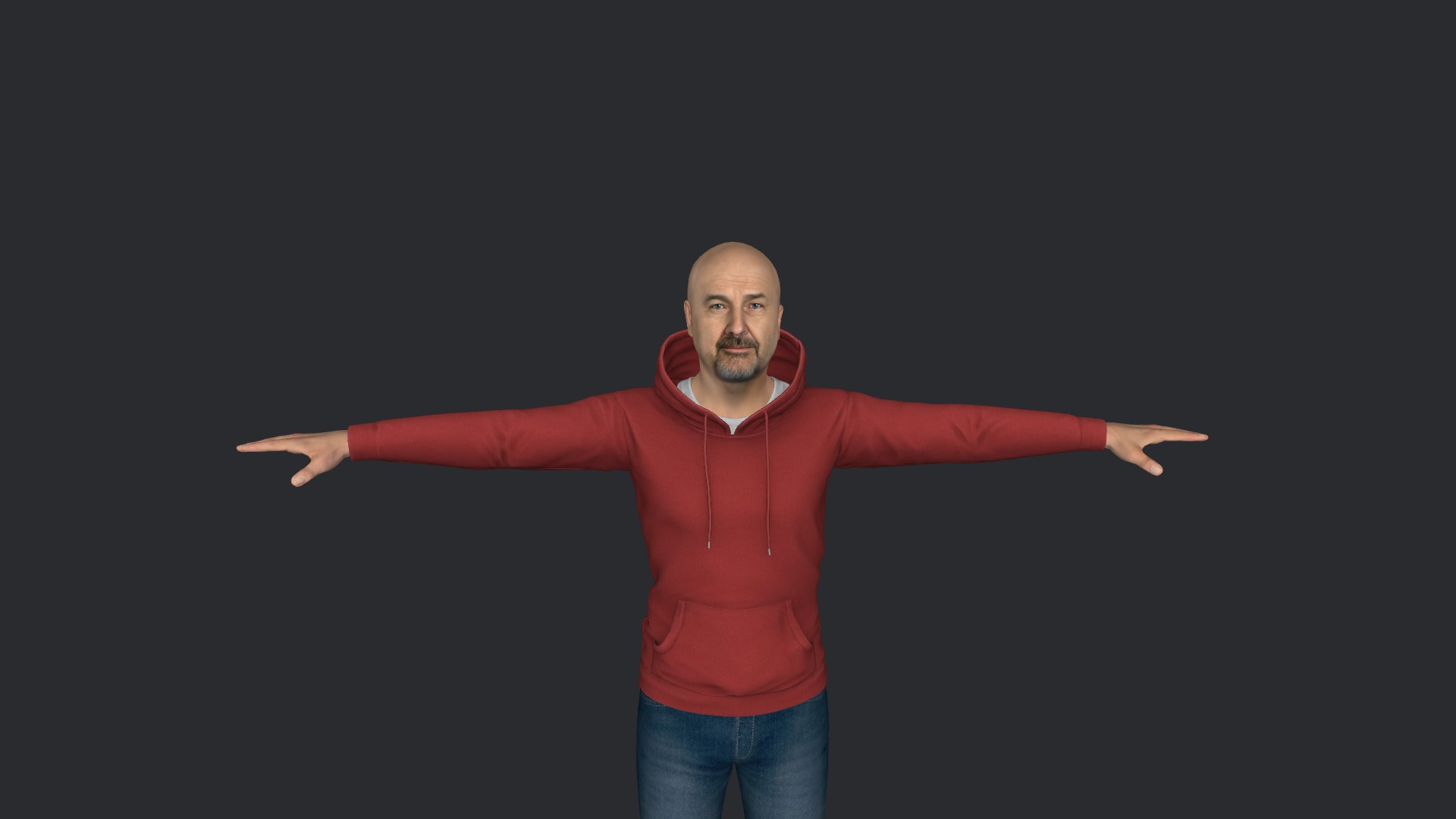 3D John Locke from Lost Hyper Realistic Full Body Fully Rigged 3D ...
