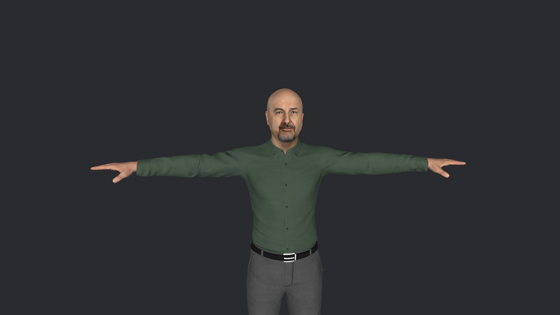 3D John Locke From Lost Hyper Realistic Full Body Fully Rigged 3D ...