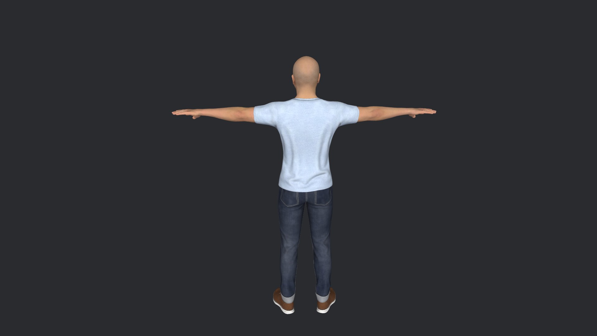 3D John Locke from Lost Hyper Realistic Full Body Fully Rigged 3D ...