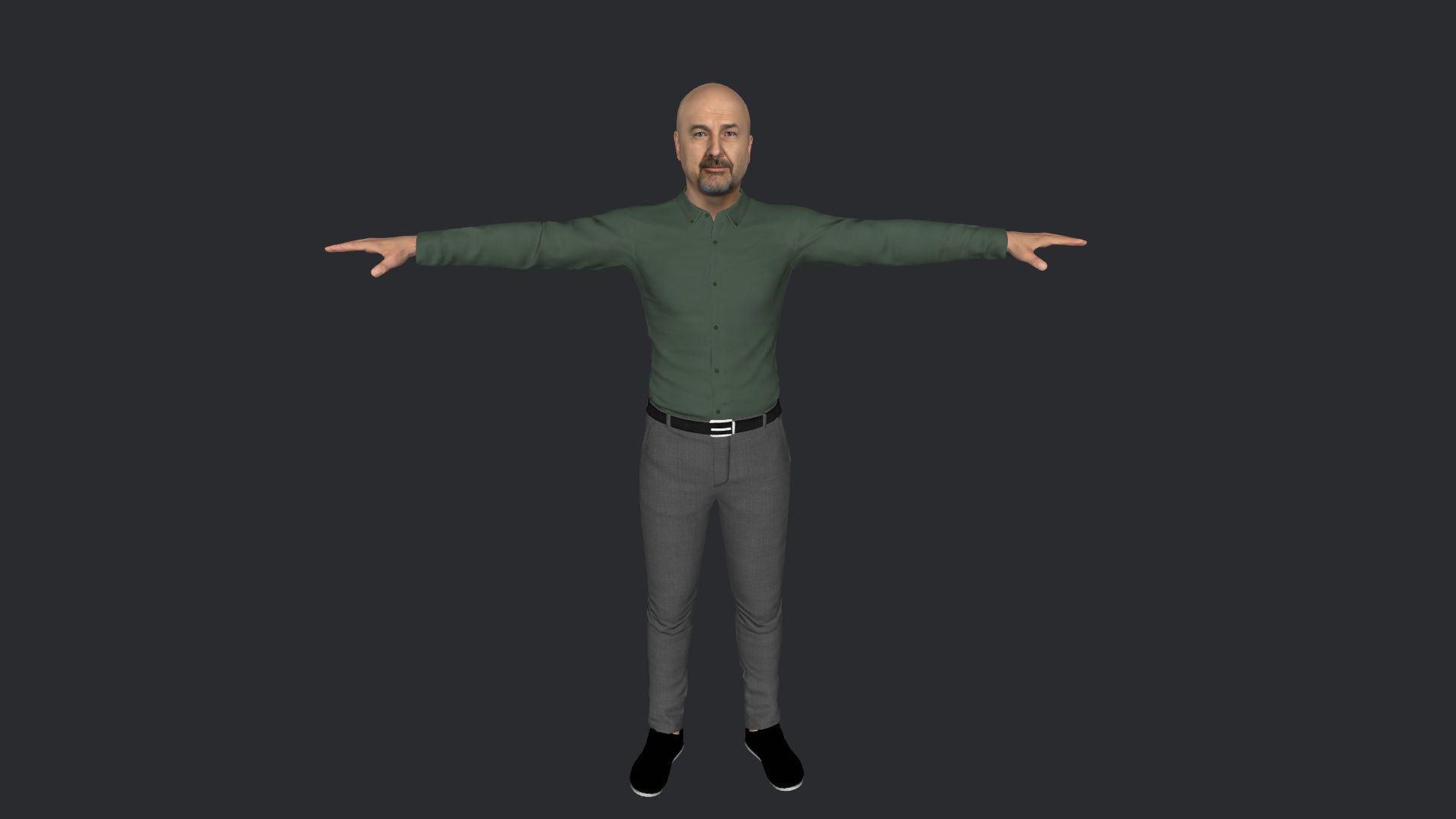 3D John Locke From Lost Hyper Realistic Full Body Fully Rigged 3D ...