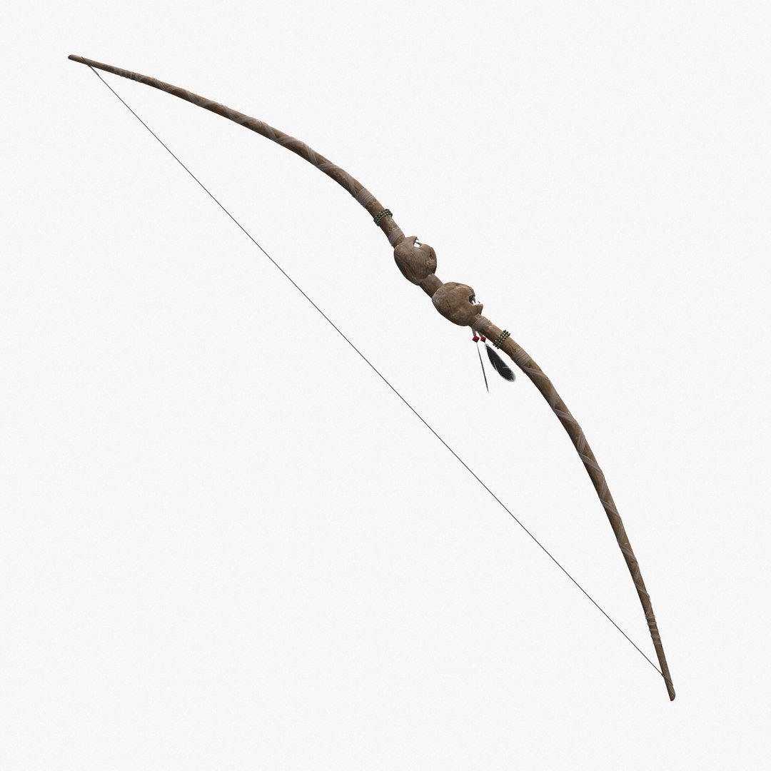 3d Obj Pbr Indian Bow