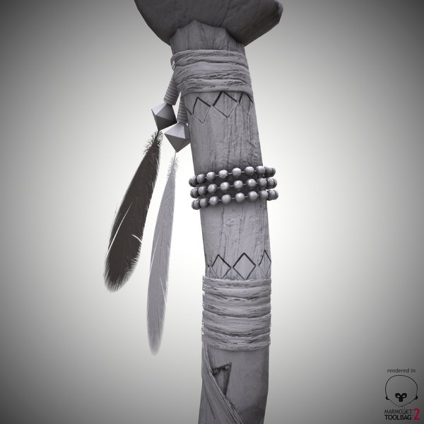 3d obj pbr indian bow