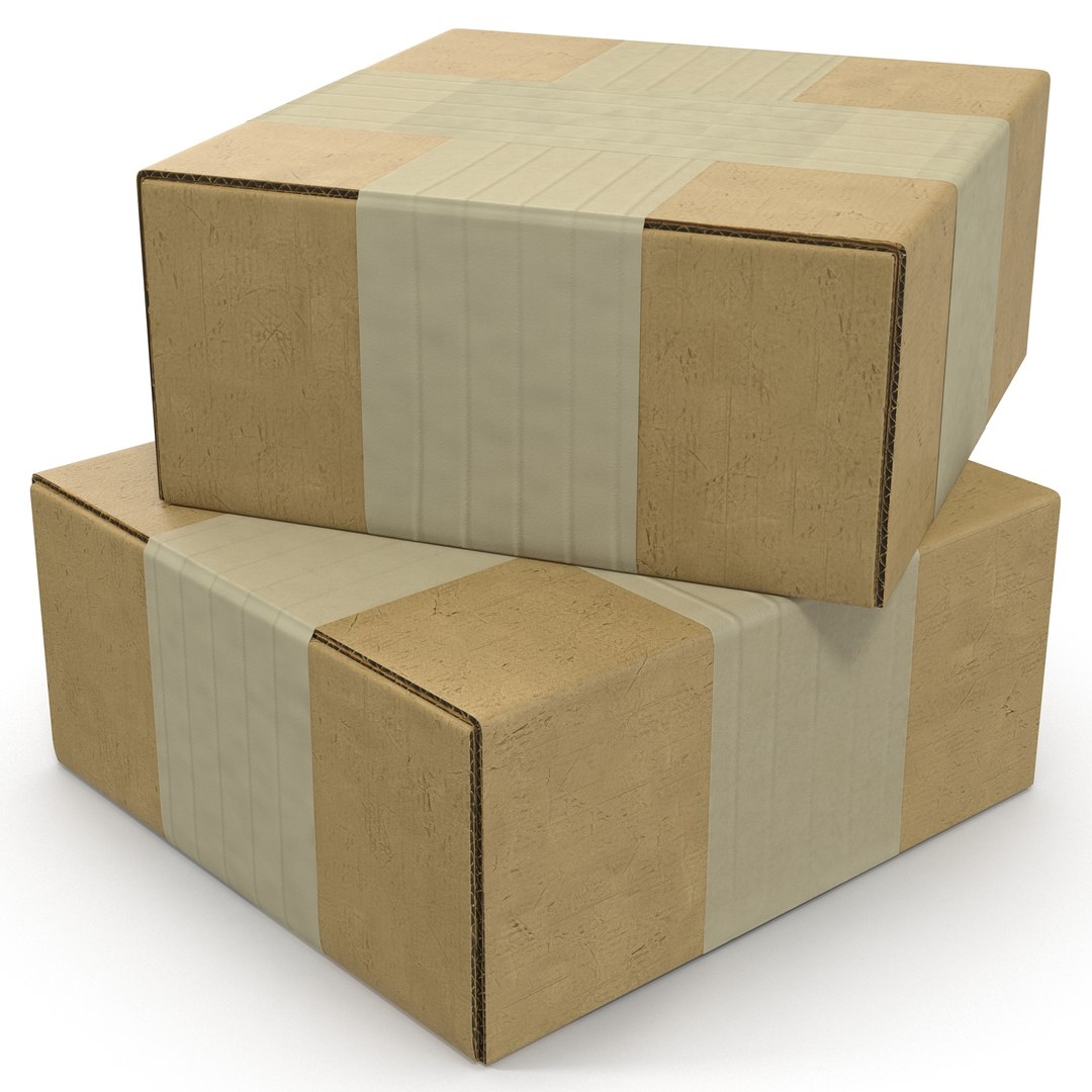 Cardboard Box 4 3d 3ds