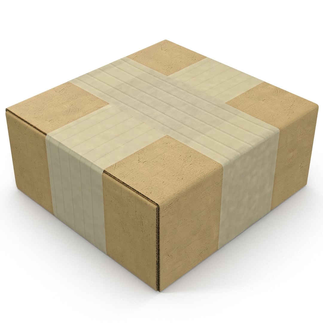 Cardboard Box 4 3d 3ds
