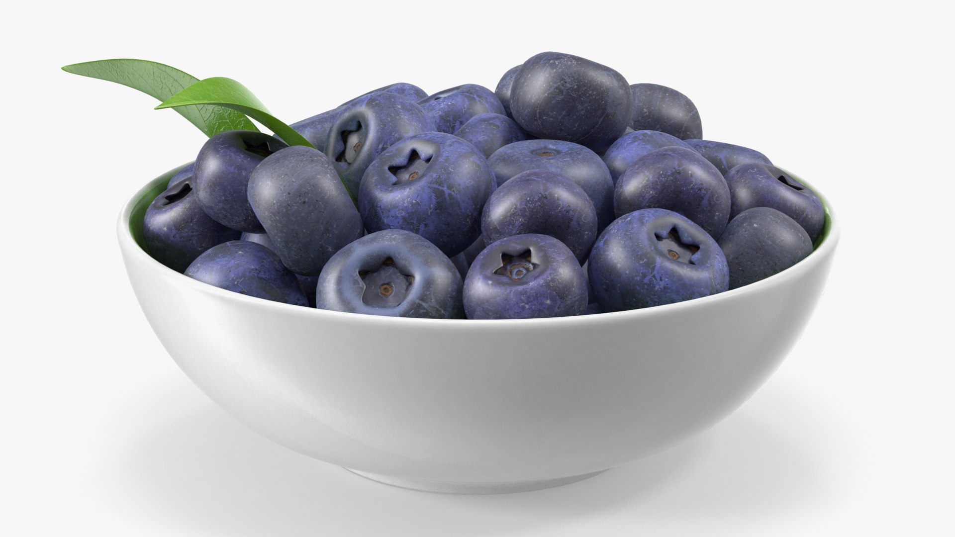 Fresh Blueberries In Bowl 3D Model - TurboSquid 2070402