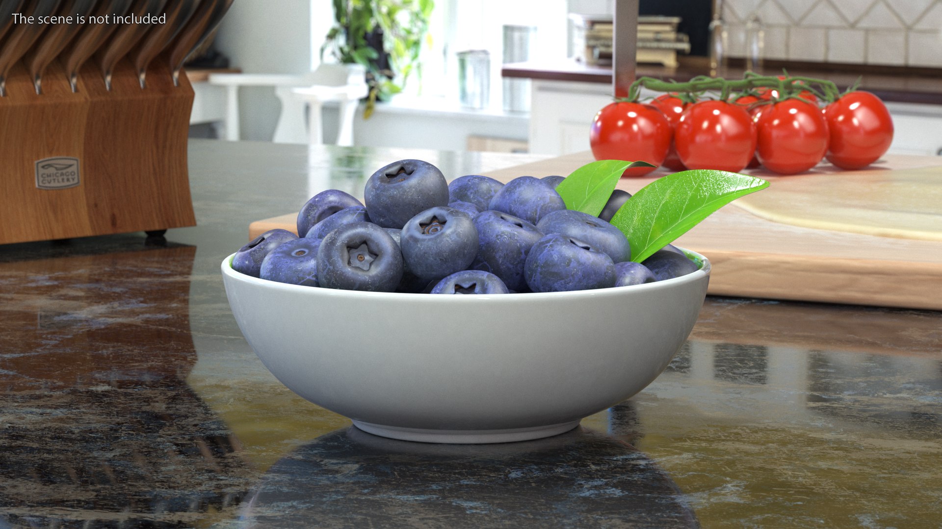 Fresh Blueberries In Bowl 3D Model - TurboSquid 2070402