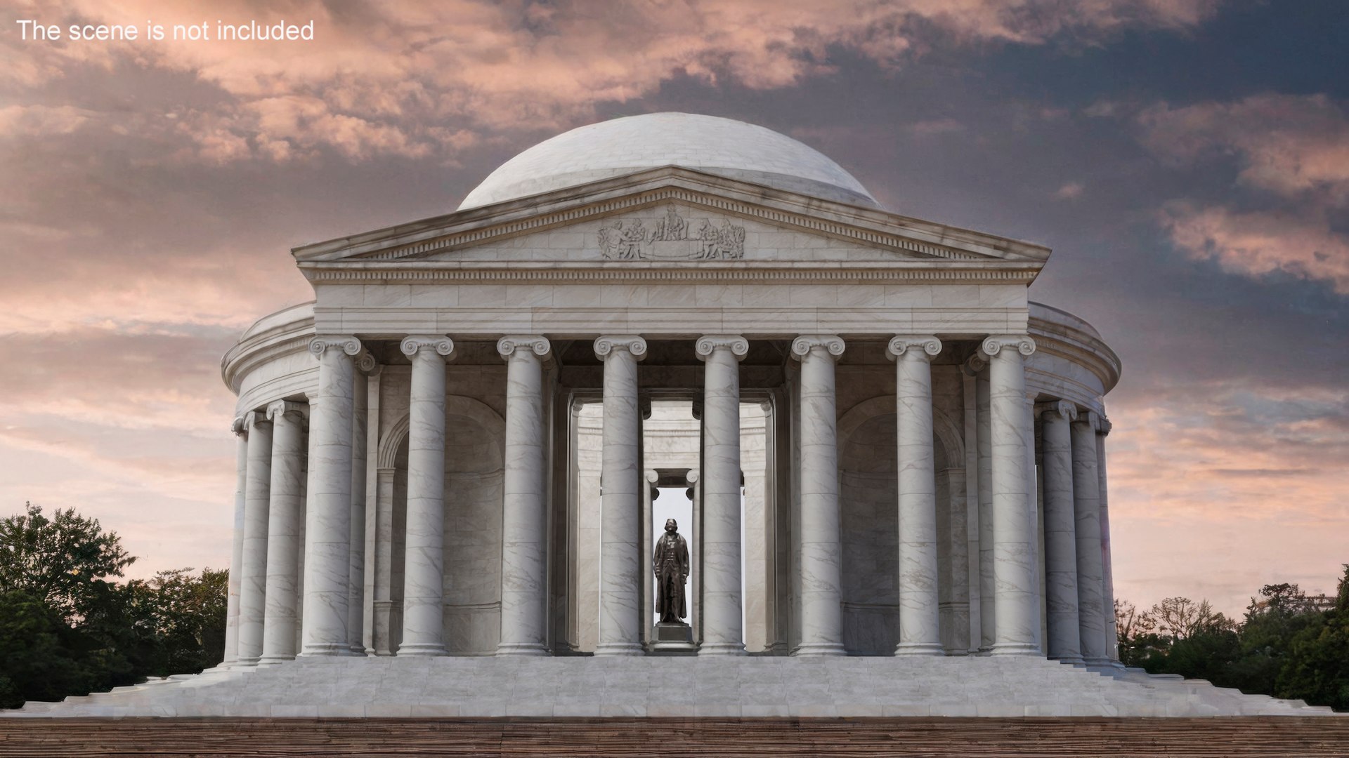 3D Thomas Jefferson Memorial Model - TurboSquid 2277396