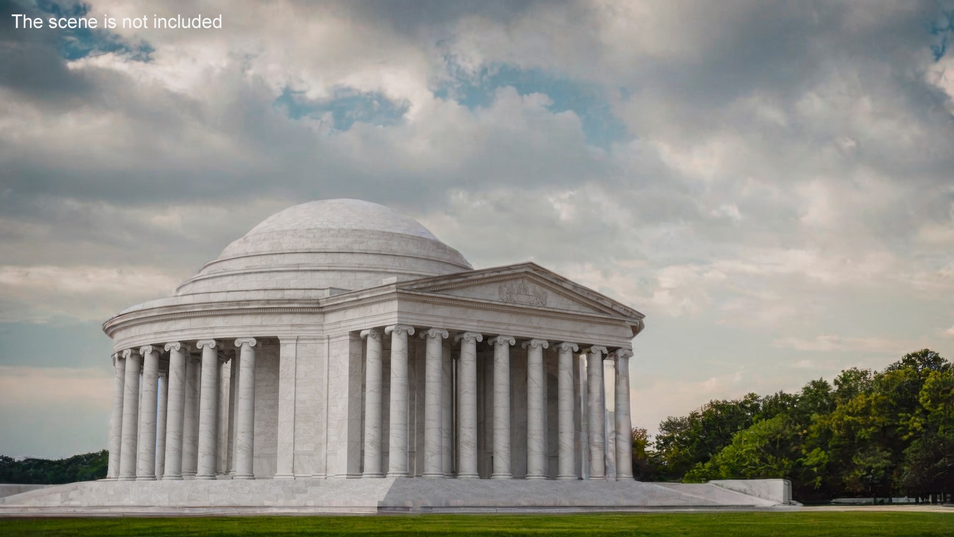 3D Thomas Jefferson Memorial Model - TurboSquid 2277396
